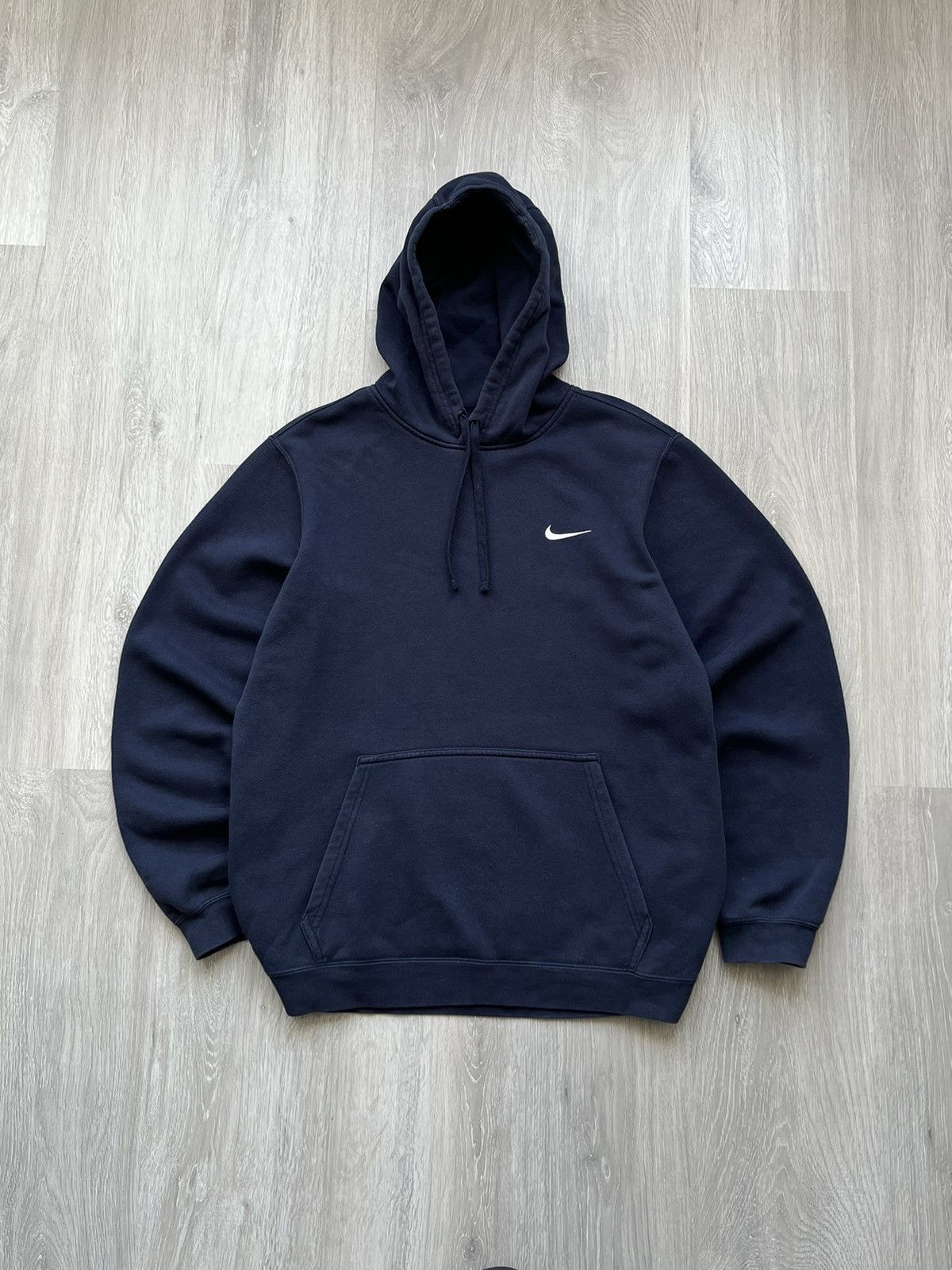 Nike Vintage Nike Basic Hoodie Mini Swoosh Logo | Grailed
