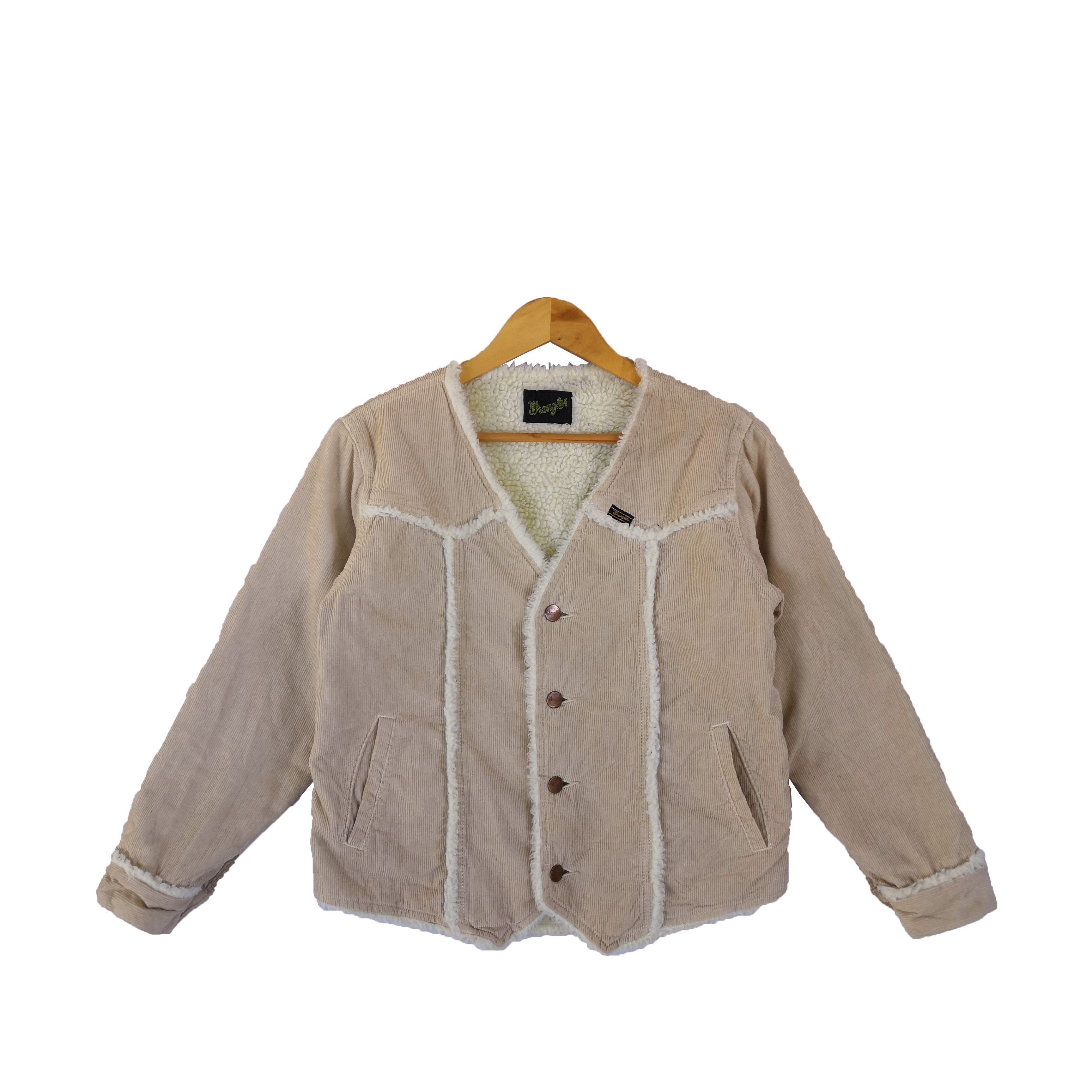 Vintage × Wrangler Wrangler Corduroy Jacket with Shearling Fleece Inner ...