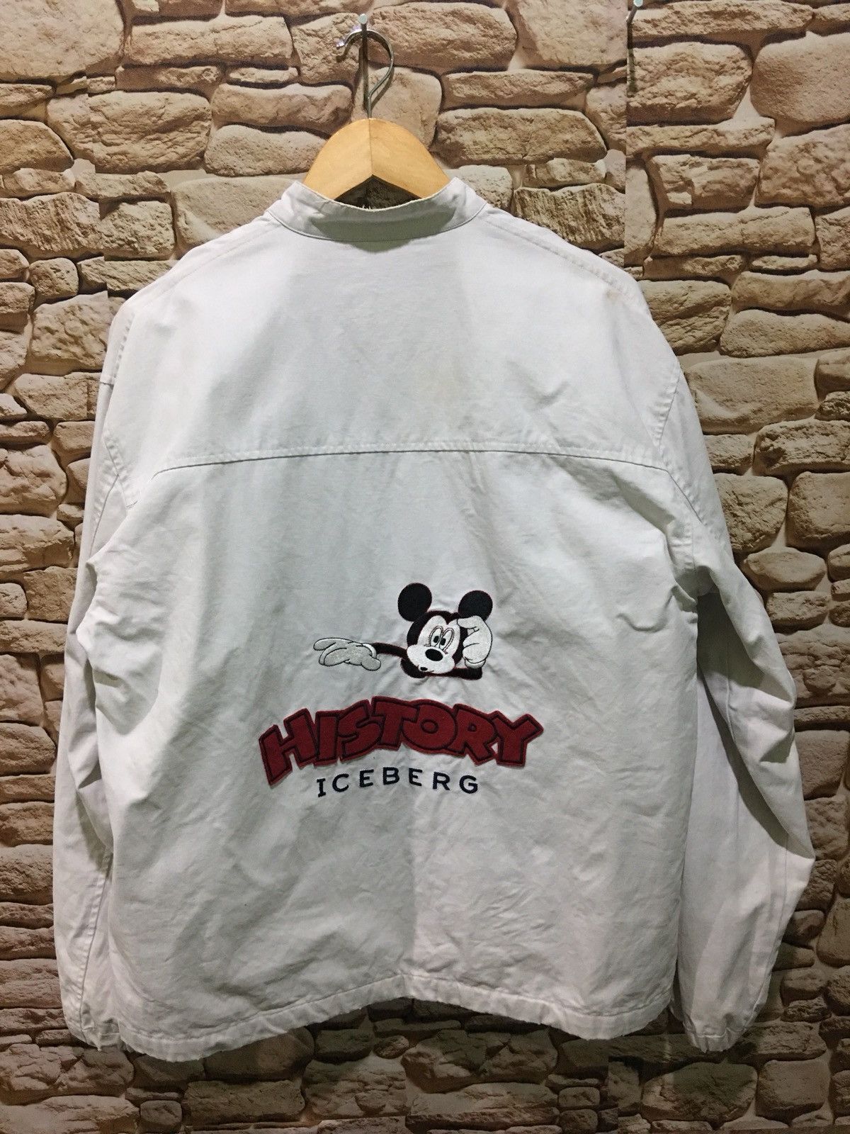 Vintage Vintage Iceberg History X Mickey Mouse Embroidered jacket | Grailed