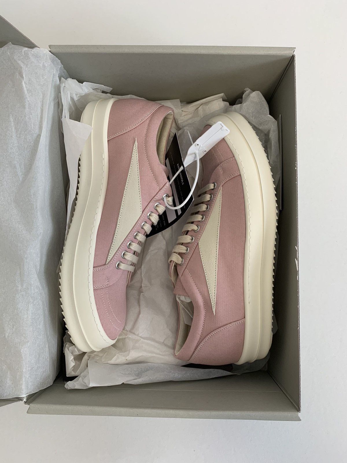 Rick Owens SS2023 vans edfu vintage sneaker faded pink denim | Grailed
