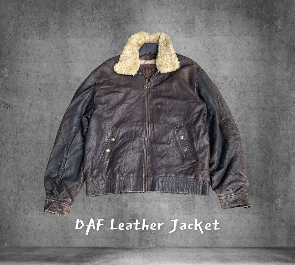Leather Jacket DAF Leather Jacket | Grailed