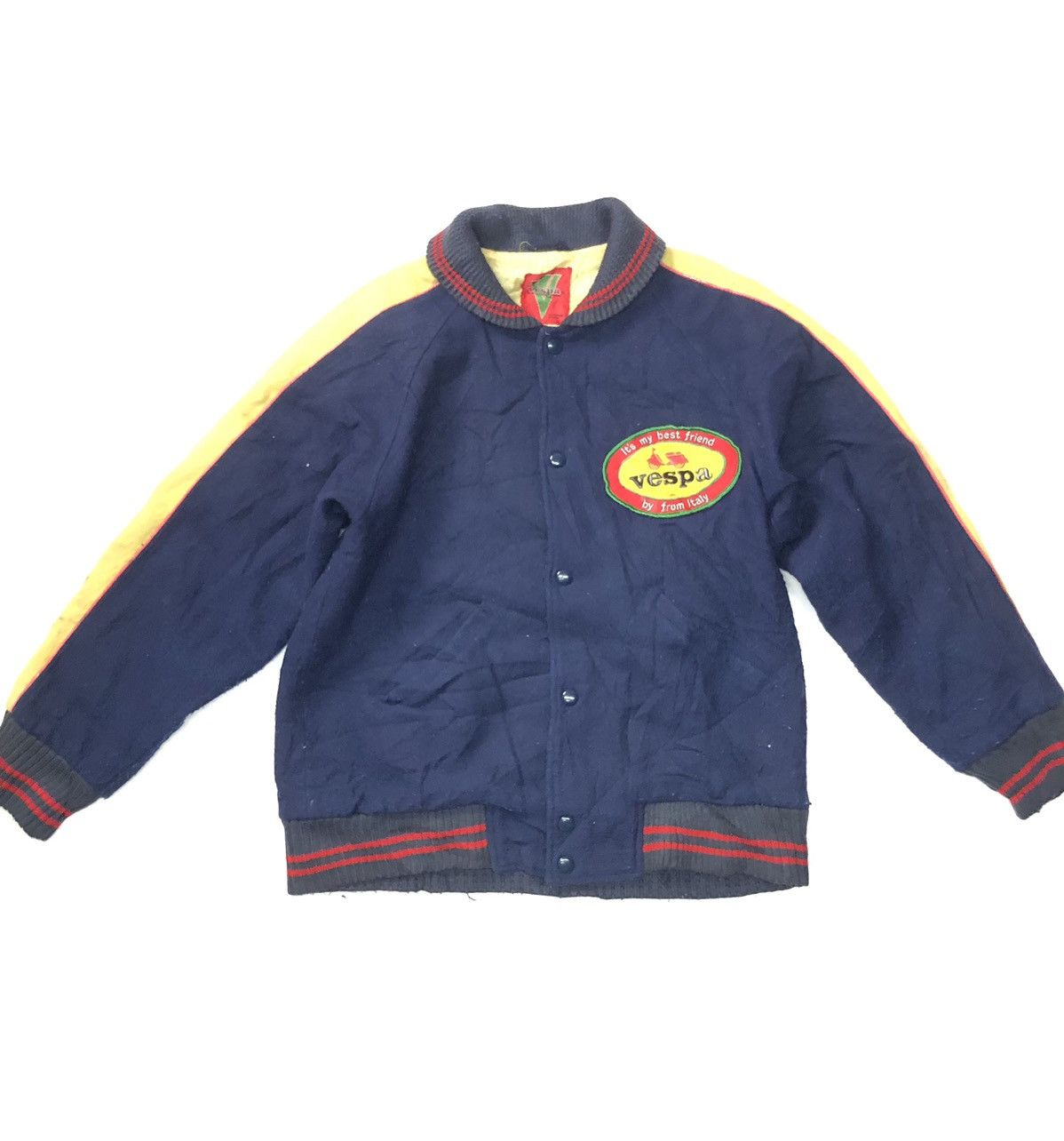 Vintage VINTAGE CLASSIC PIAGGIO VESPA VARSITY WOOL JACKET | Grailed