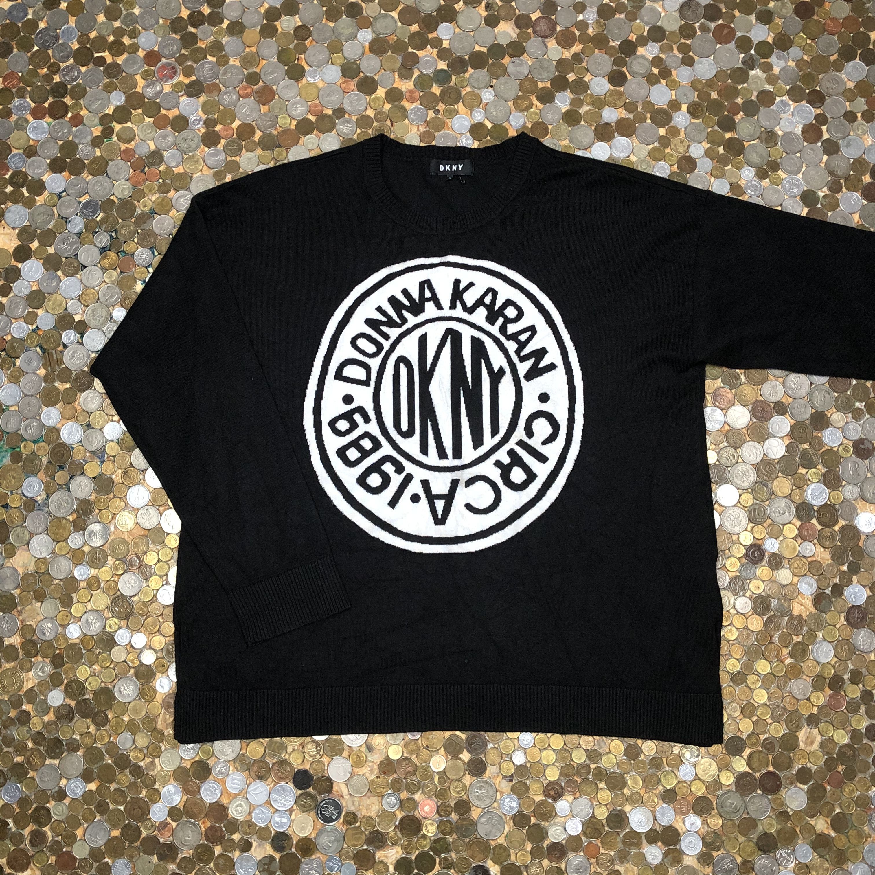 DKNY DKNY Donna Karan Circa 1989 sweater 90’s big logo | Grailed