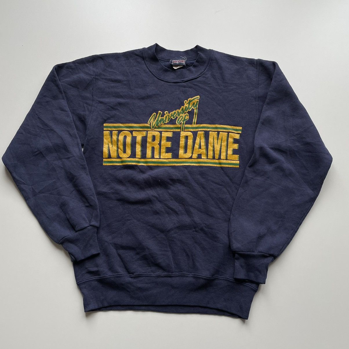 American College × Vintage Vintage 1990s Notre Dame College Graphic ...