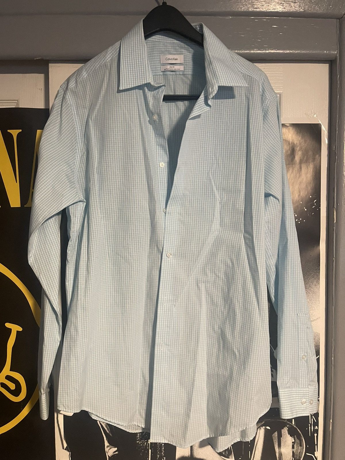 Calvin Klein Blue slim fit calvin klein button down | Grailed