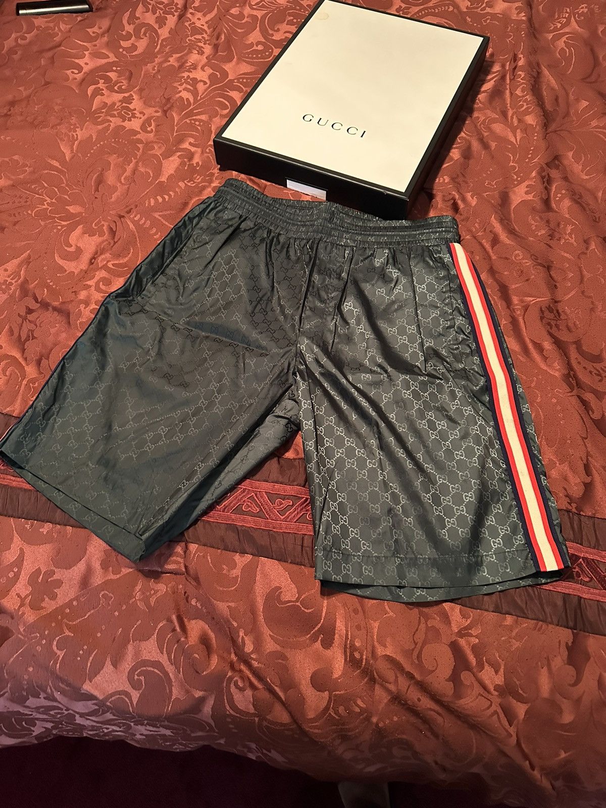 Gucci Monogram trunks | Grailed