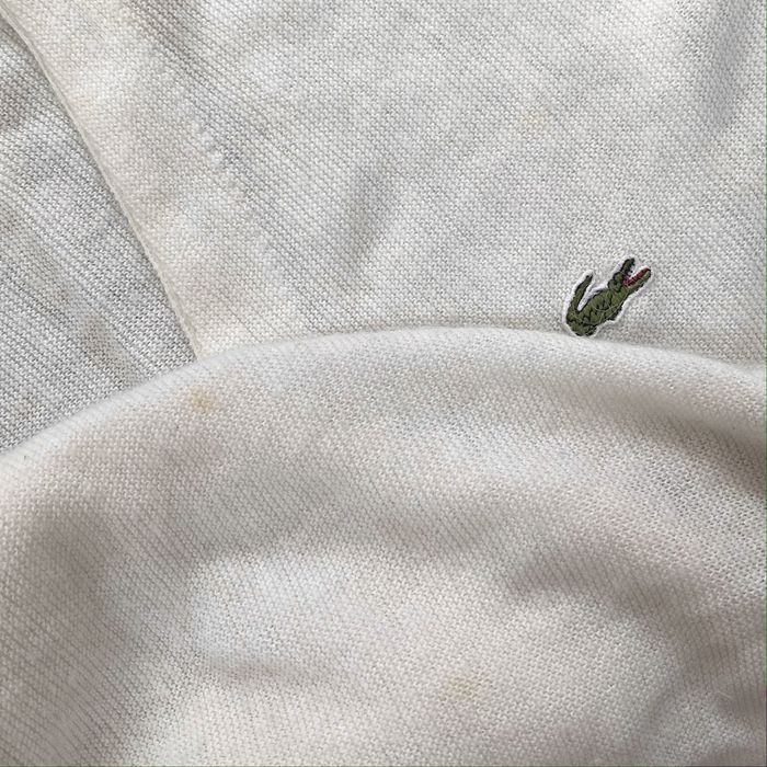 Lacoste Vintage 60's Lacoste IZOD Croc Logo Knit Cardigan (Cream) | Grailed