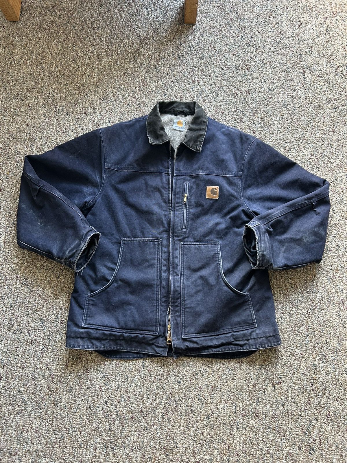 Carhartt Carhartt Distressed Lined Chore Jacket | Grailed