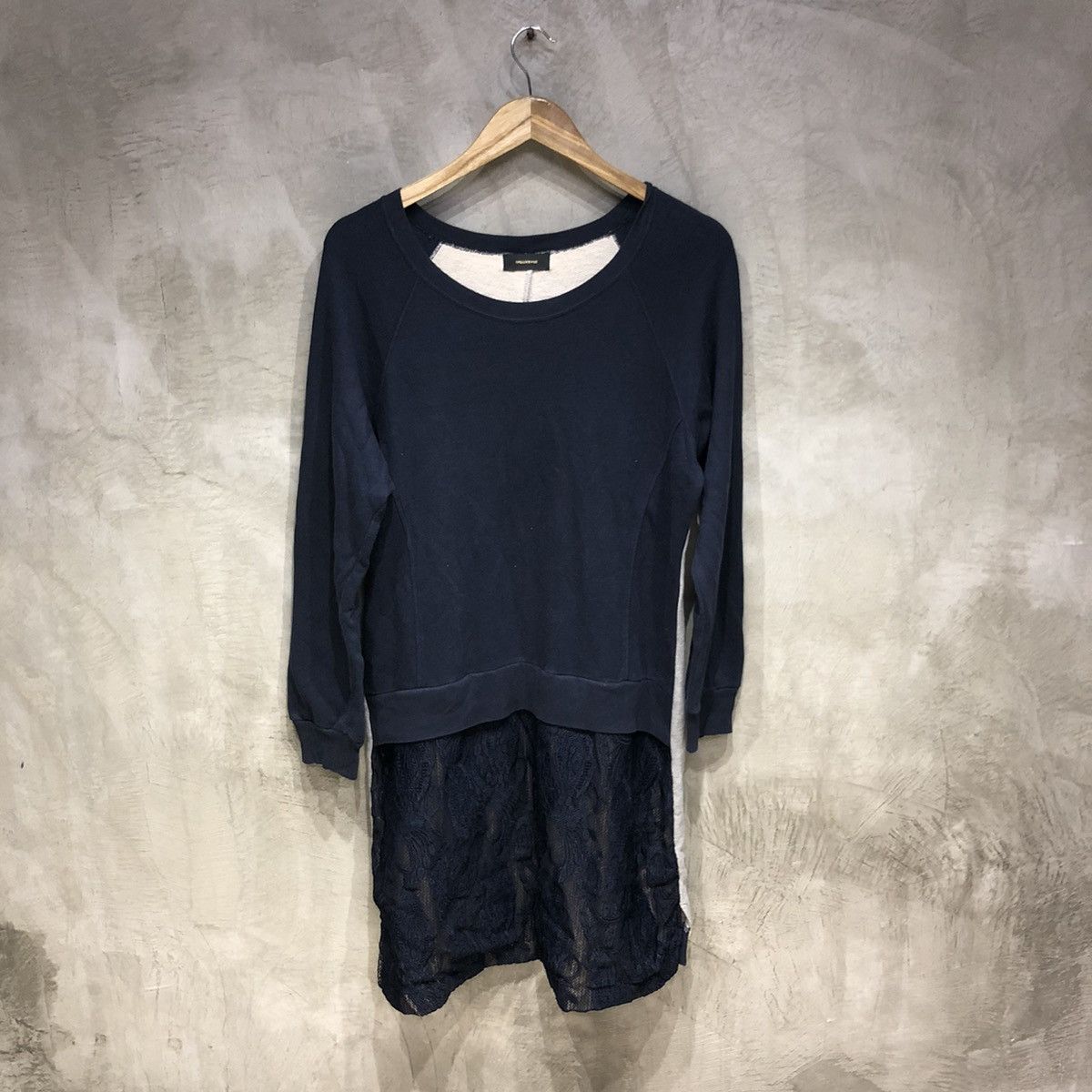 Undercover Undercover Japan Lace Switching Slub Fleece Dress | Grailed