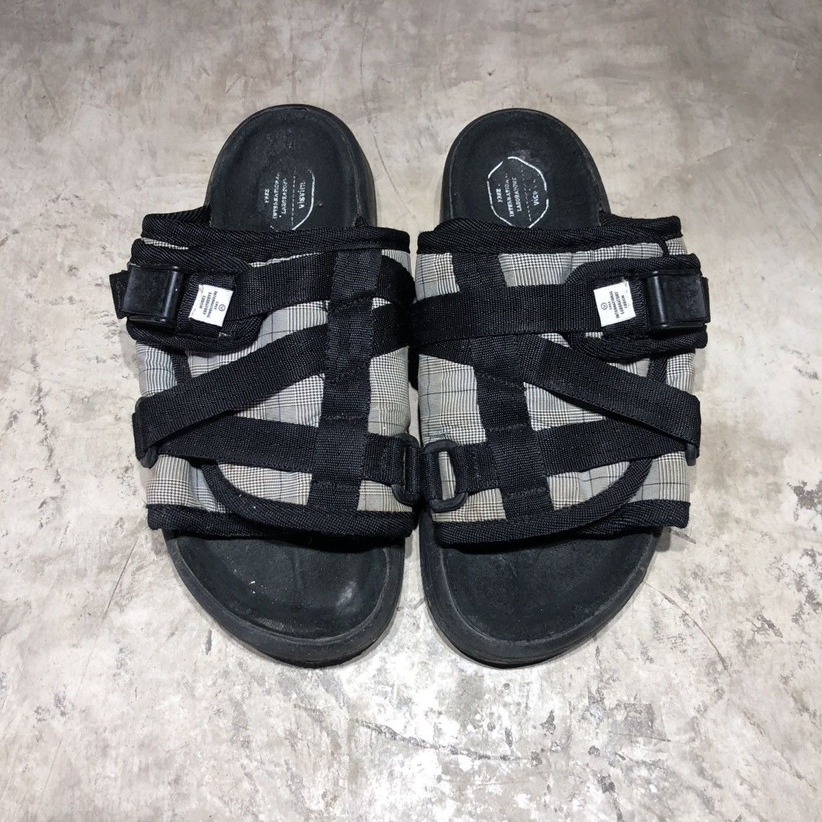 Visvim Visvim Christo Plaid Sandals | Grailed