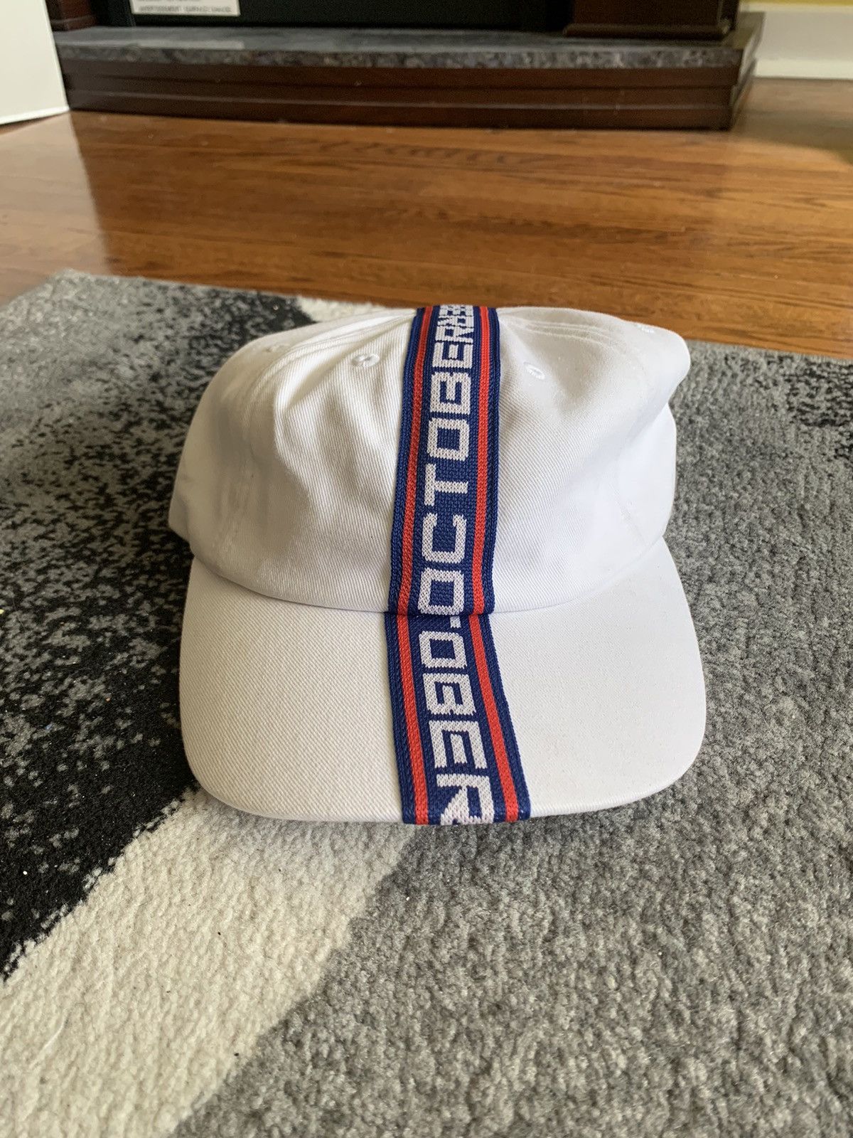 Octobers Very Own White Strip Hat | Grailed