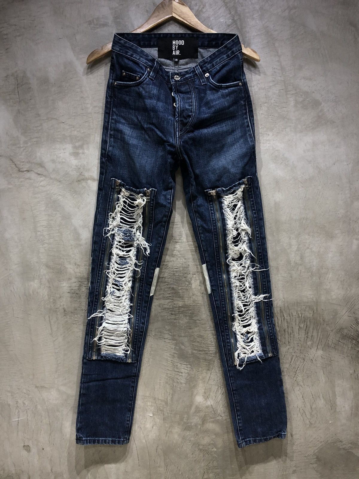 Hood By Air Hood By Air Shredded Bondage Denim pants | Grailed