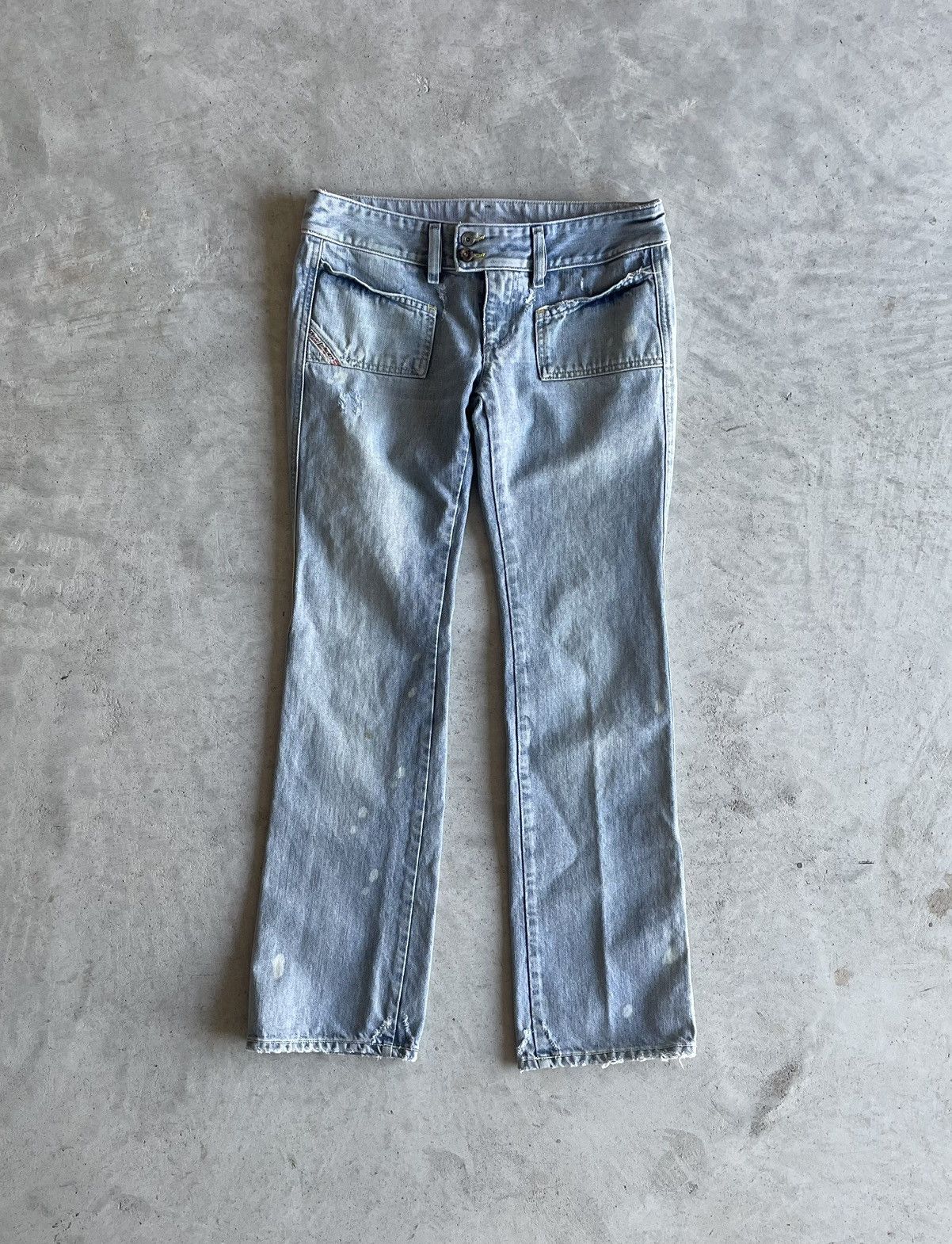 Diesel × Vintage vintage late 90s / early 2000s diesel low rise flared ...