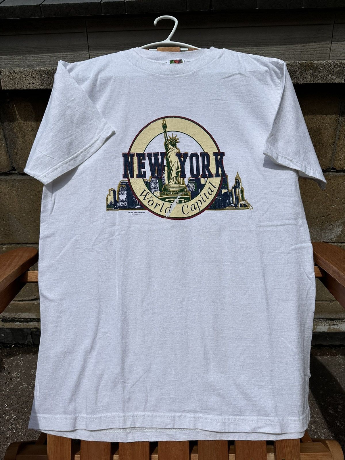 Made In Usa × Streetwear × Vintage Vintage 90s New York Capital Logo ...