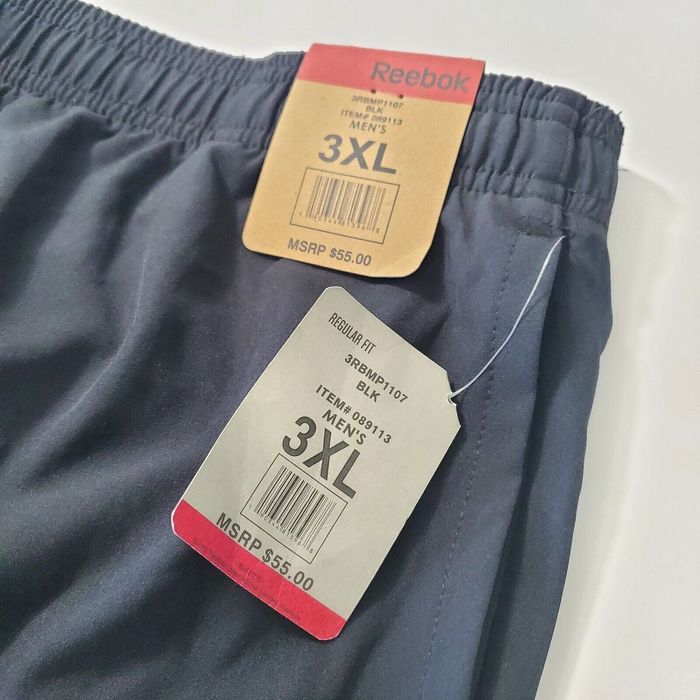 Reebok REEBOK Men's Polyester Track Pants Size 3XL / XXXL Black Ite ...