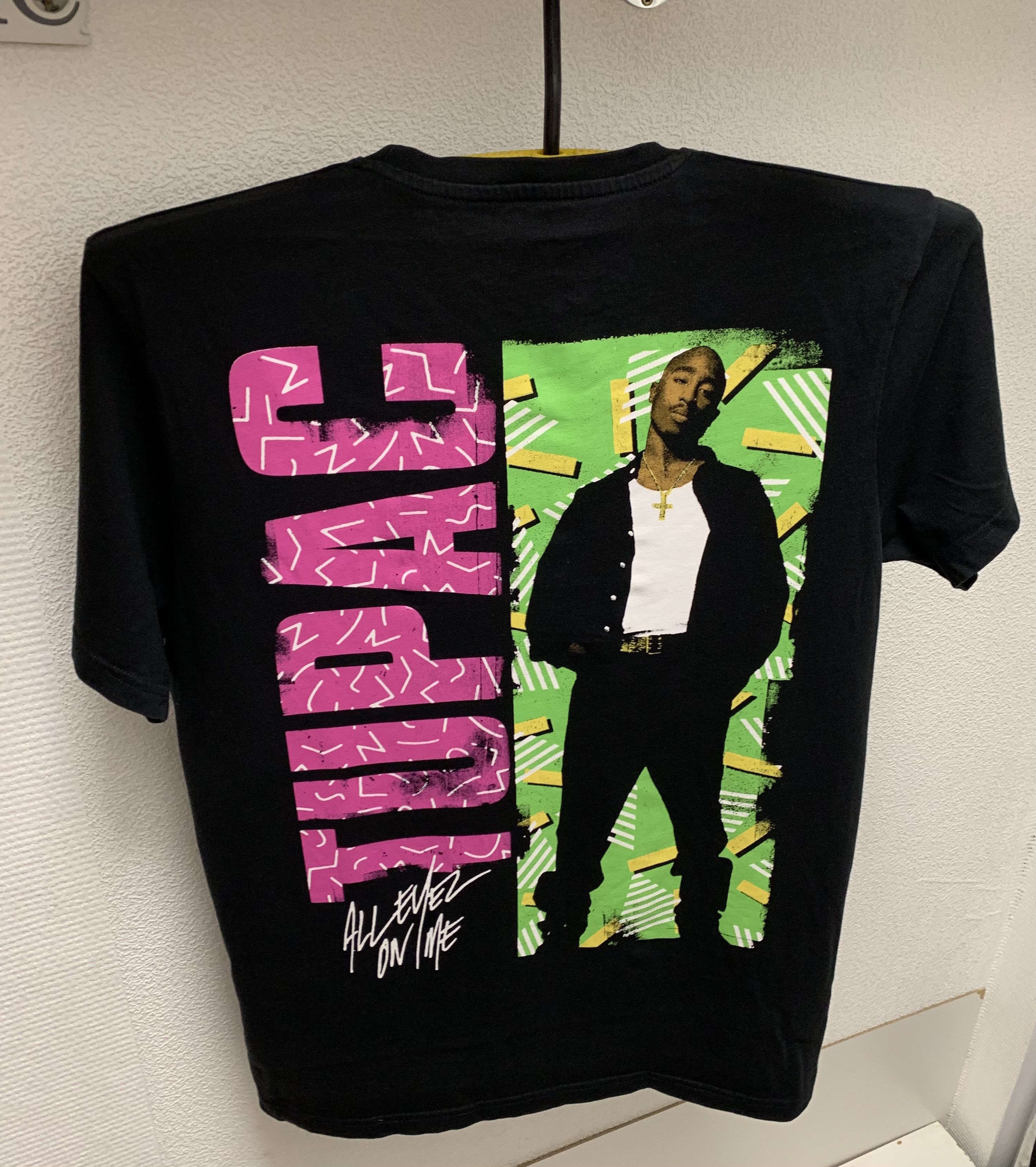 Band Tees Tupac 2Pac rap t-shirt black L 2018 big logo | Grailed