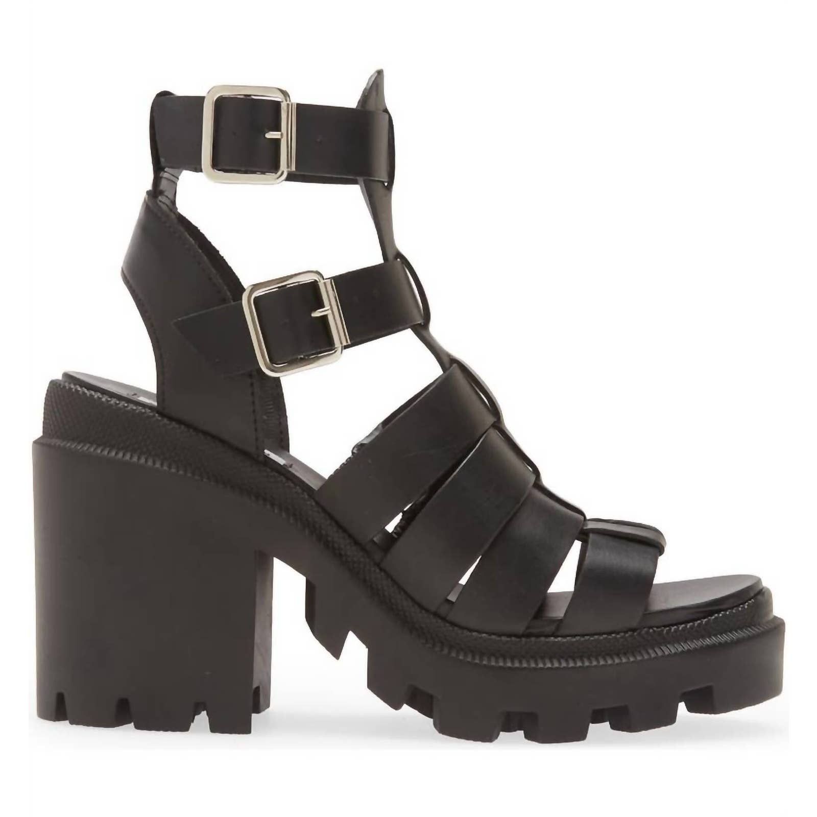 Steve Madden Women's Cosmic Lug Sole Fisherman Sandal In Black | Grailed