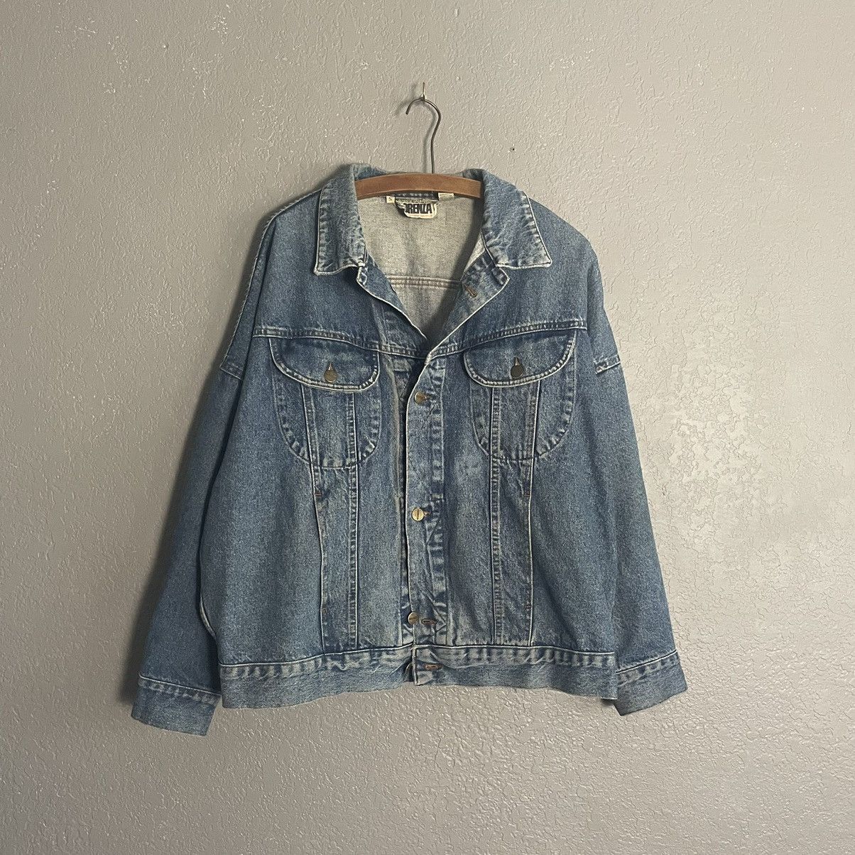 Denim Jacket × Hype × Vintage Oversized Firenze Made in Italy Denim ...