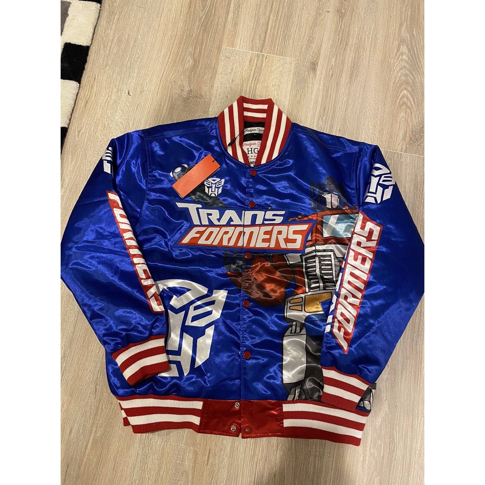 Transformers HEADGEAR CLASSICS TRANSFORMERS OPTIMUS PRIME SATIN JACKET ...