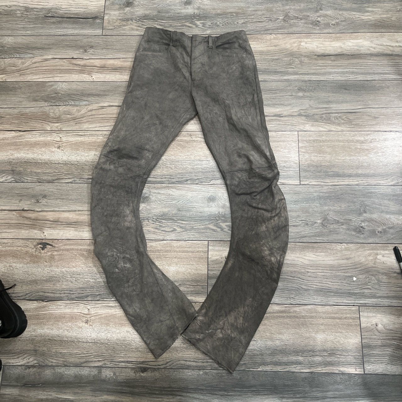 Devoa Devoa x Golem Twisted/spiral curved cotton pants | Grailed