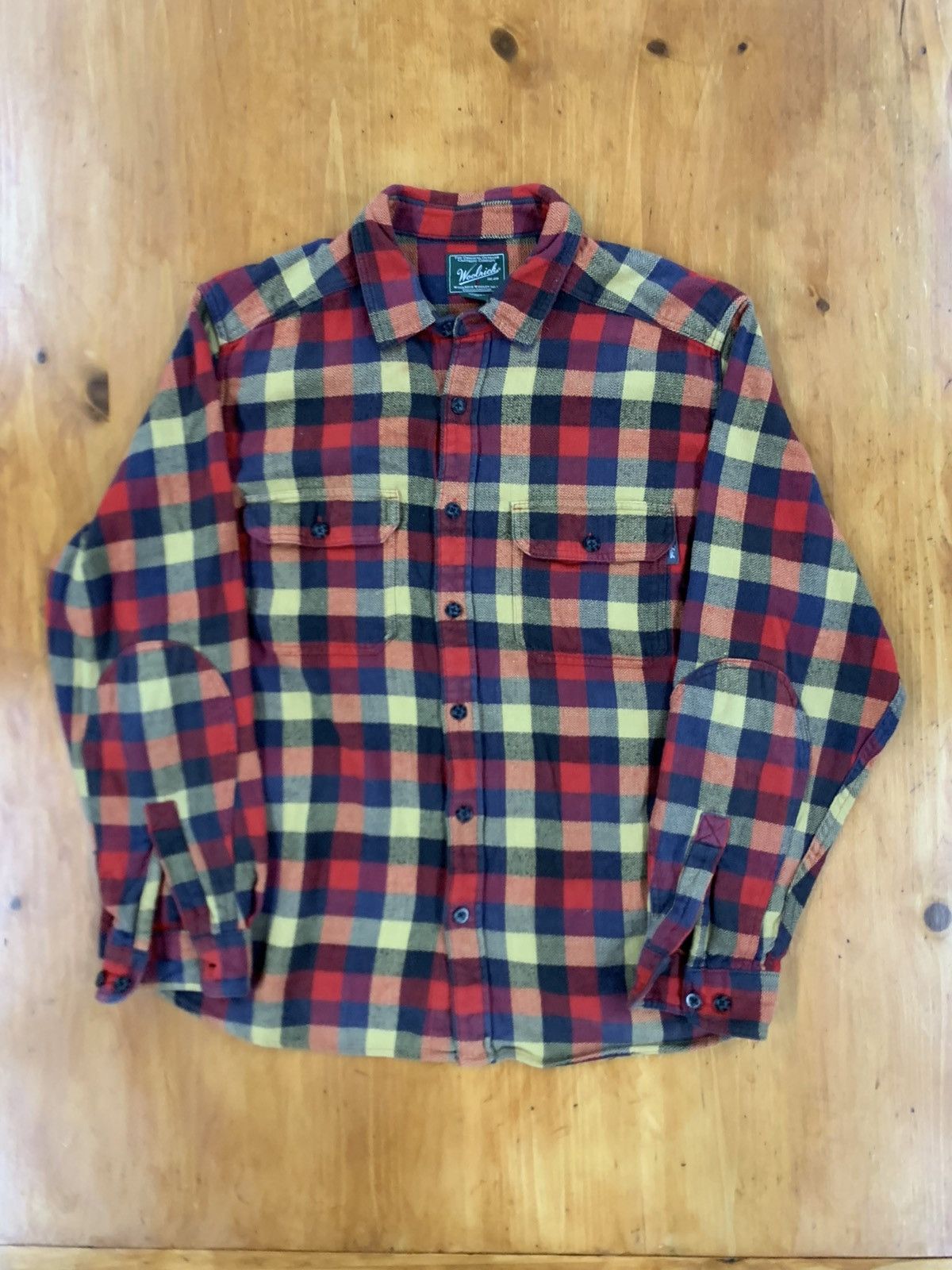 Pendleton × Vintage × Woolrich Woolen Mills Vintage Woolrich Red Yellow ...