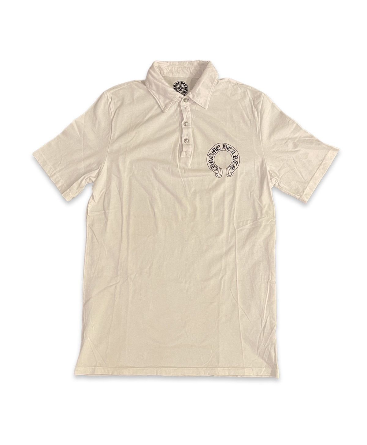 Chrome Hearts Horseshoe Logo & Sterling Silver Detailed Polo | Grailed