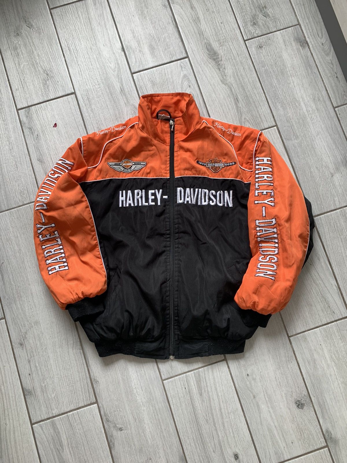Vintage VINTAGE🔥 HARLEY DAVIDSON 100th ANNIVERSARY RACING JACKET | Grailed