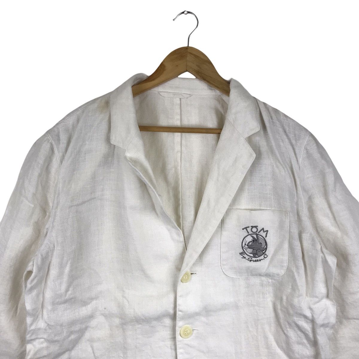Vintage Vintage Tom and Jerry X Green Club White Coat Jacket | Grailed