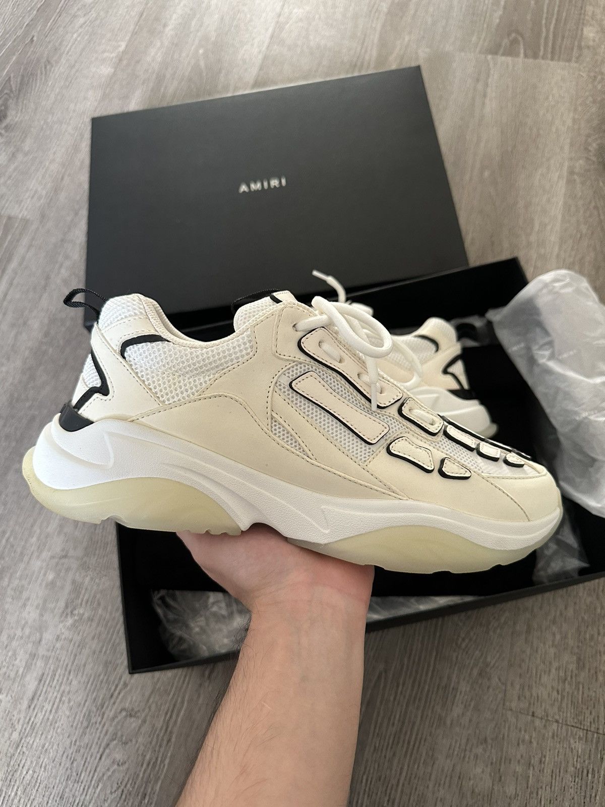 Amiri Amiri Bone Trainers | Grailed