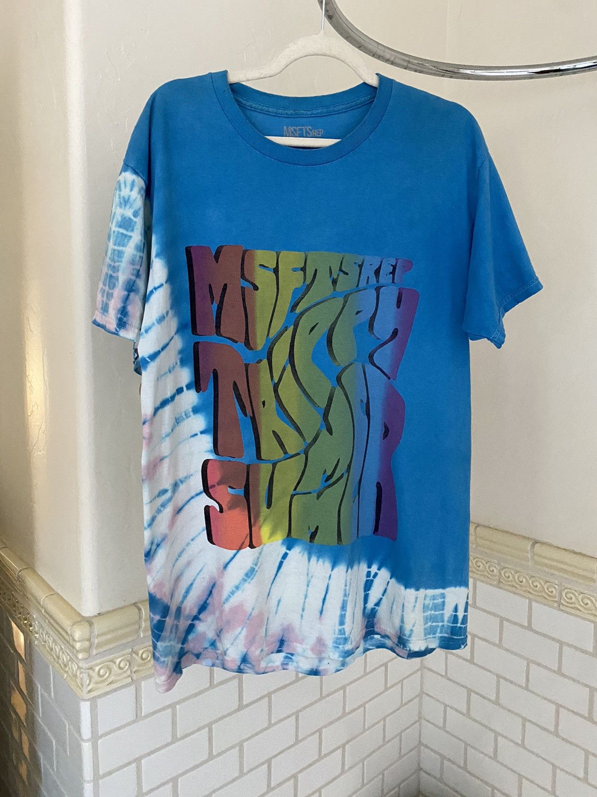 Msftsrep MSFTSrep Trippy Summer 20 Rainbow Logo Tee | Grailed