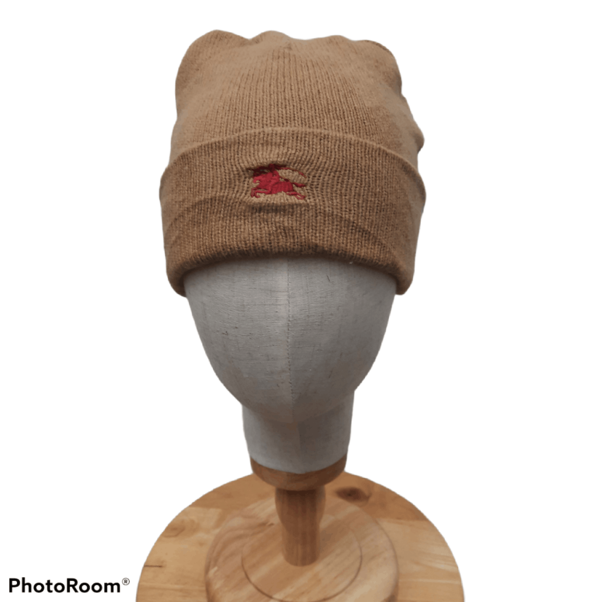Burberry Vintage burberry iconic color embroidery logo beanie hat | Grailed