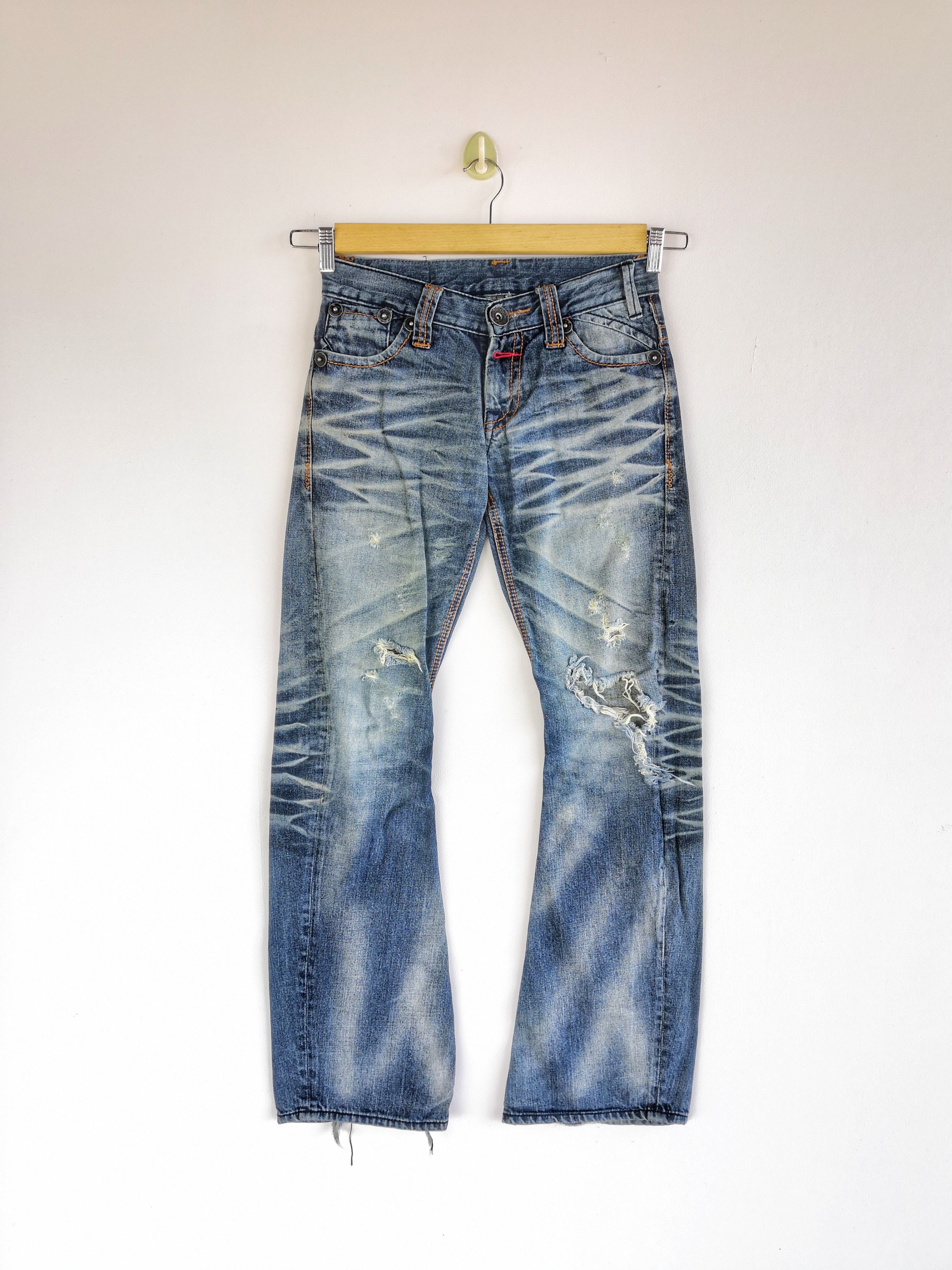 Vintage Back Number Vintage Japanese Denim Distressed Japanese Jeans ...
