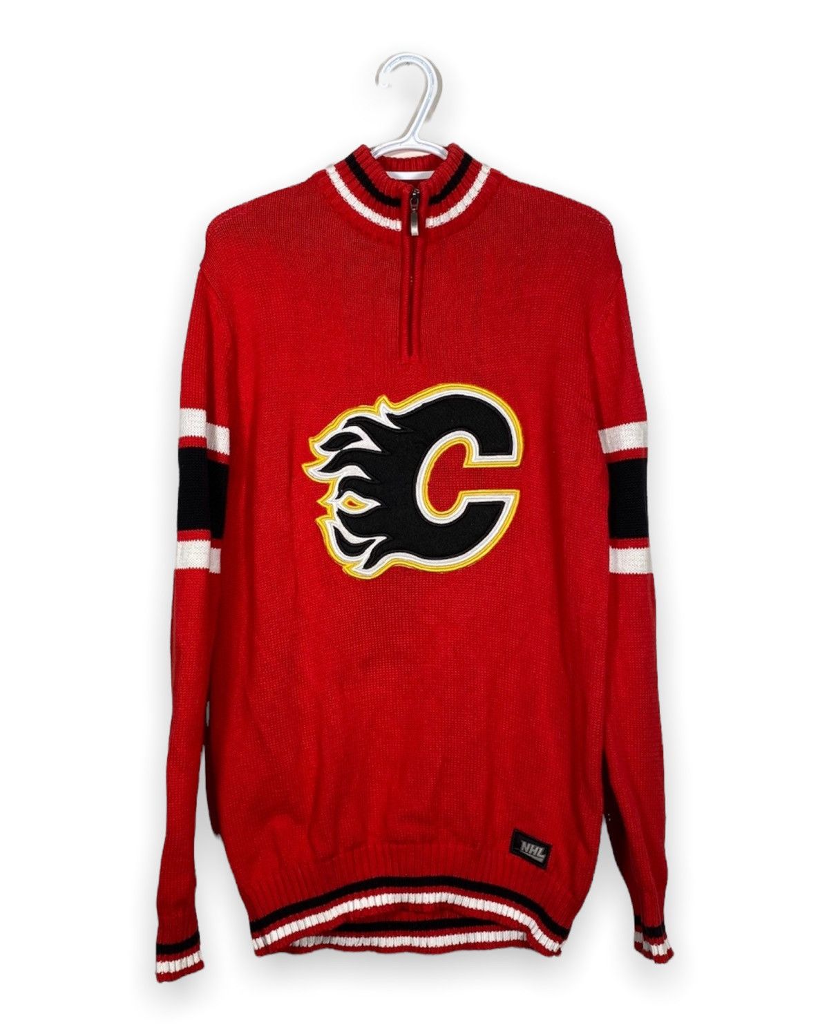 NHL Calgary Flames 1/4 Zip Sweater | Grailed