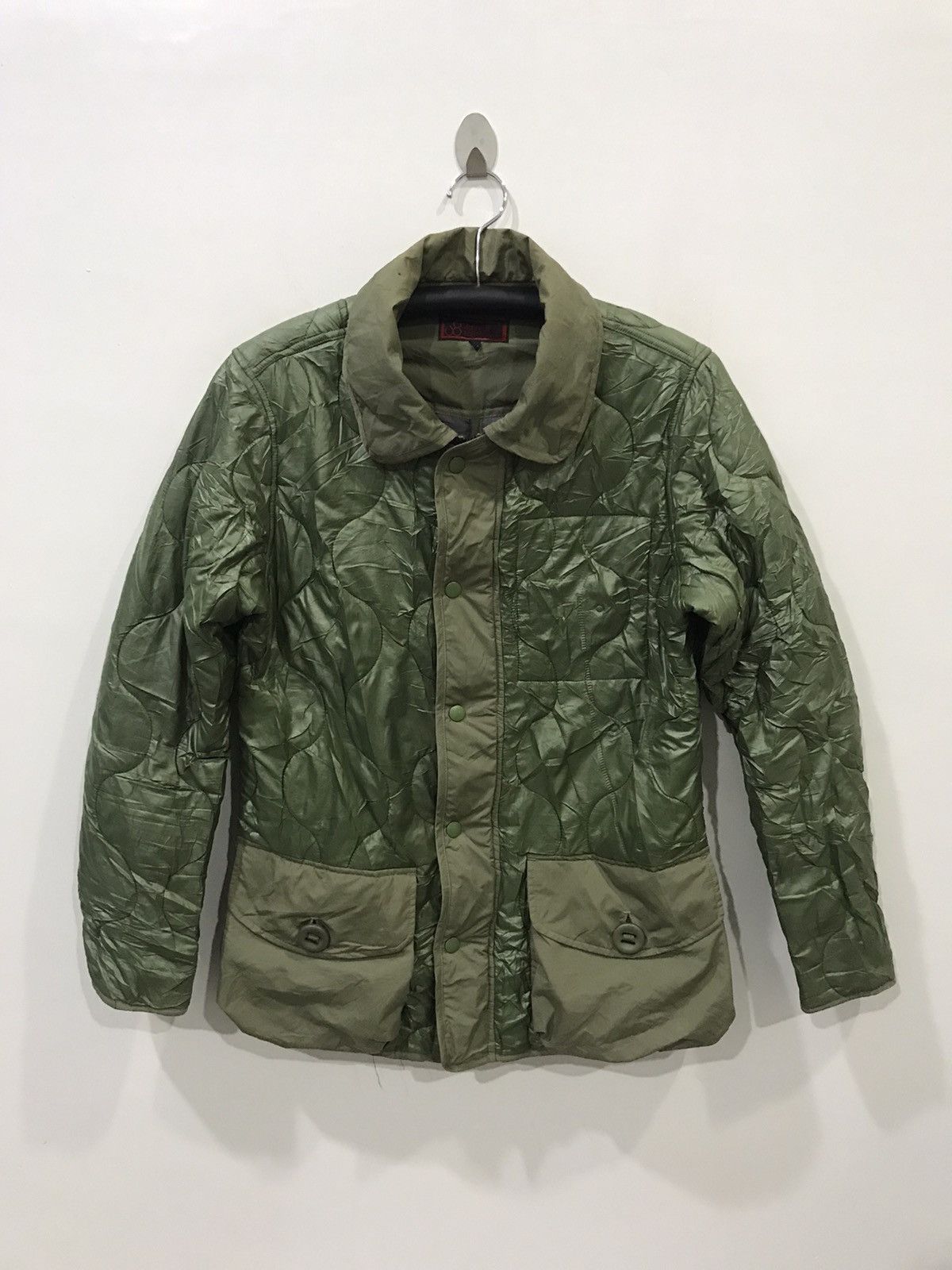 Military JOHNBULL Kojima Japan Light Quilted Puffer Two Tones Jacket | Grailed
