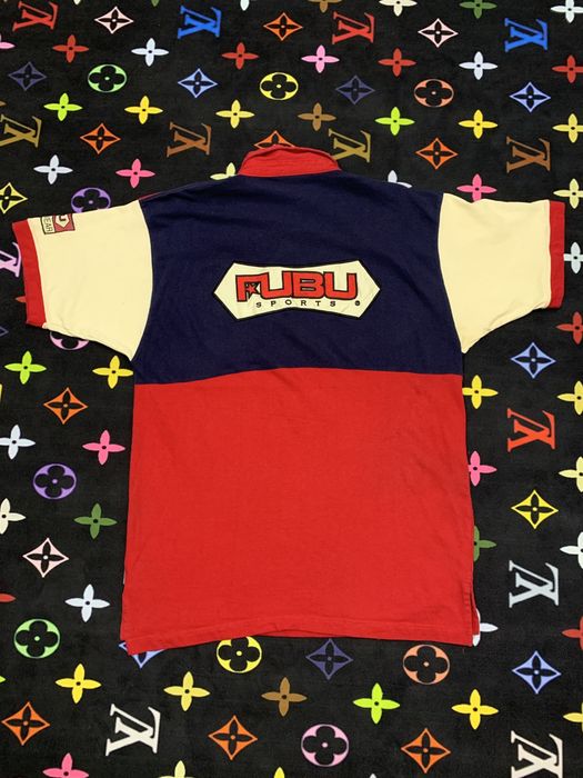 Vintage FUBU RAPPER/HIP HOP STYLE MULTICOLOUR POLO SHIRT | Grailed
