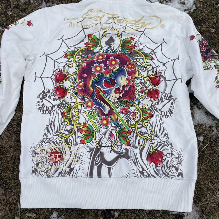Ed Hardy Vintage Y2K Ed Hardy Hoodie Sexy Logo Skulls Life Love Swag ...