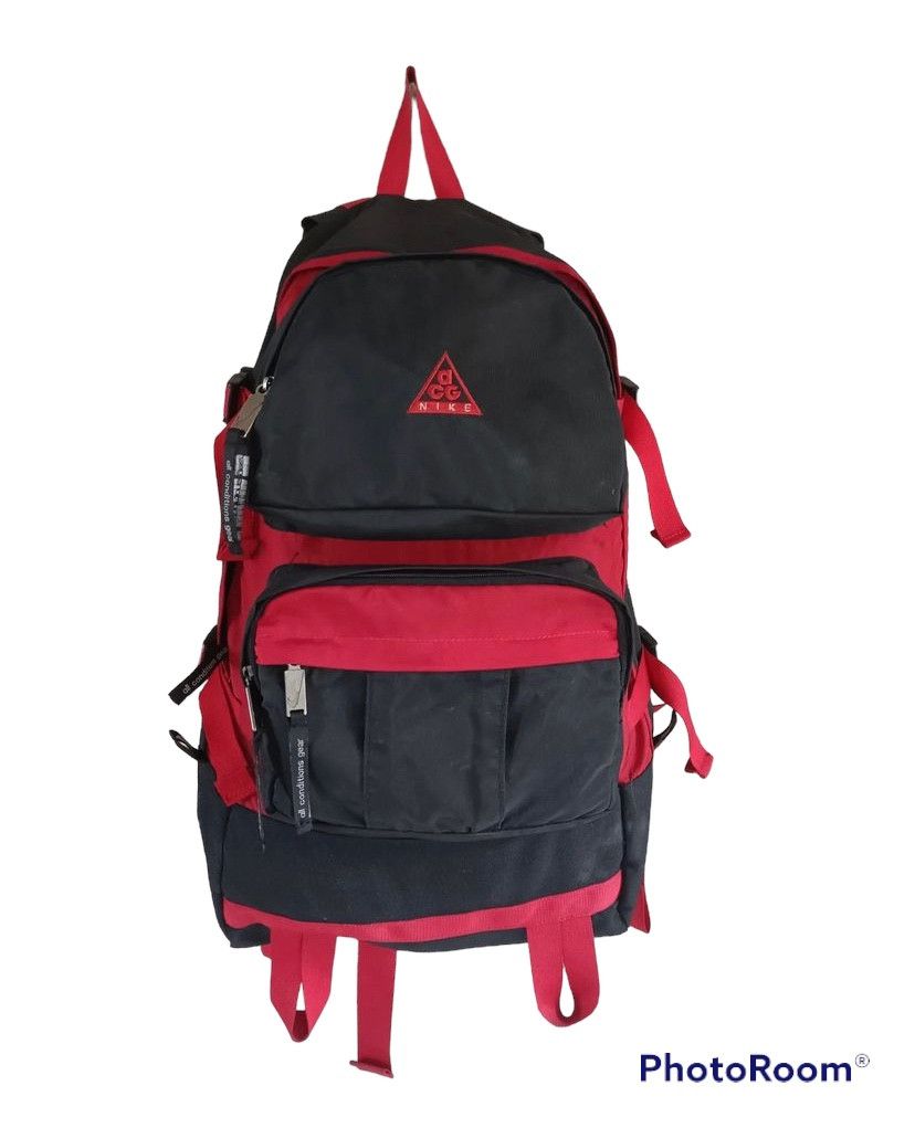 Nike Vintage Nike ACG Backpack Red/Black | Grailed