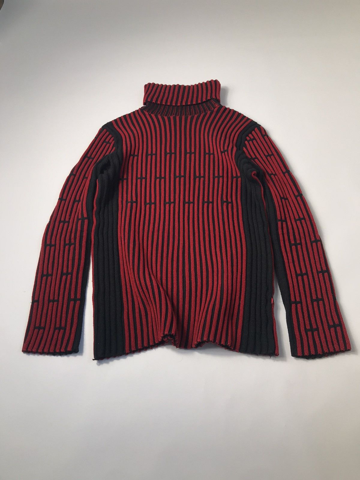 Vintage Y2k vamp cybergoth stripped sweater golf | Grailed