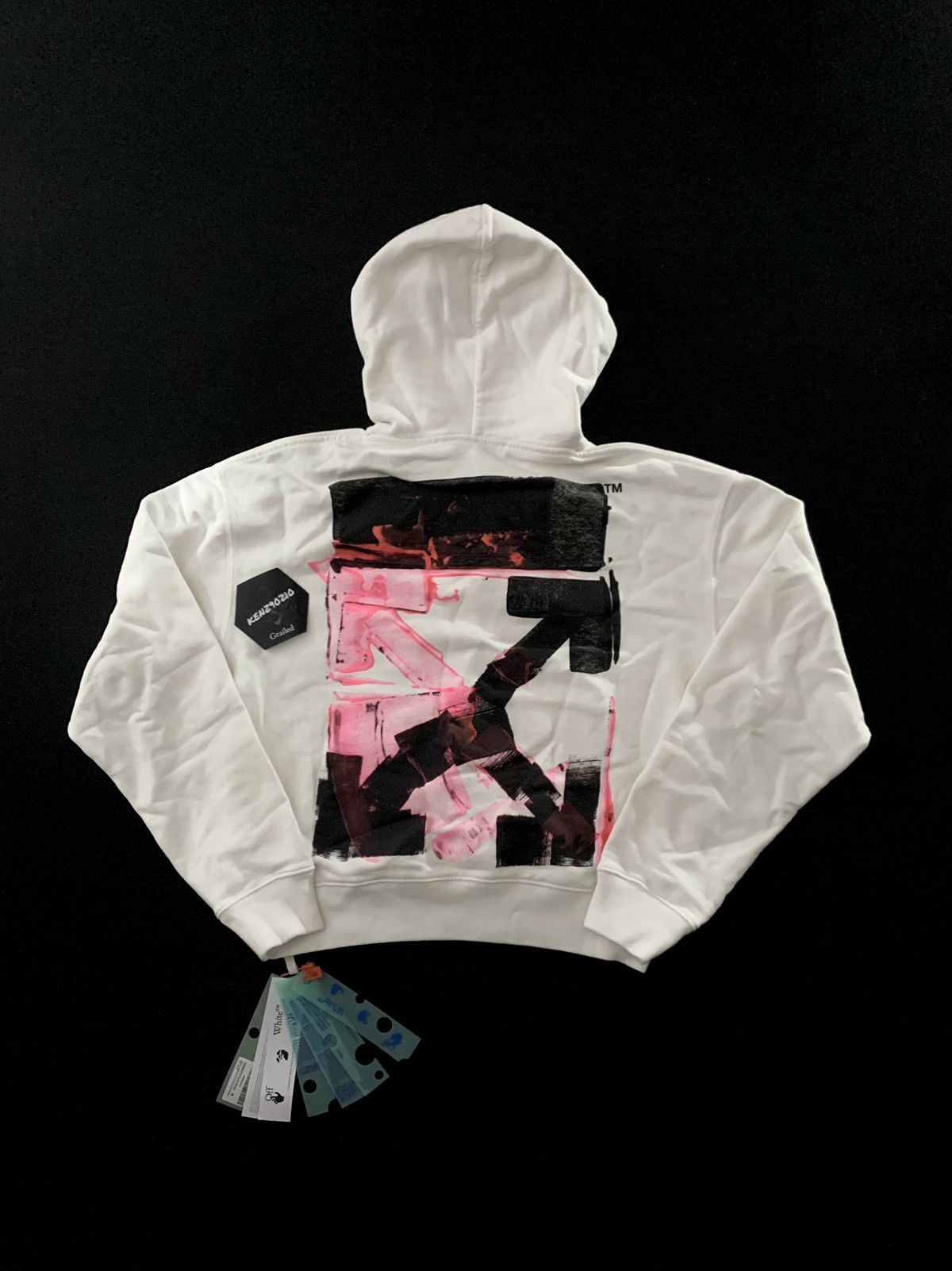 Off-White Off White Acrylic Paint Arrow Hoodie | Grailed