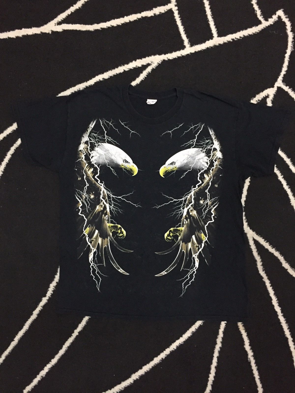 Gildan × Vintage American Thunder Eagle 🦅 Travis Scott Kanye west | Grailed