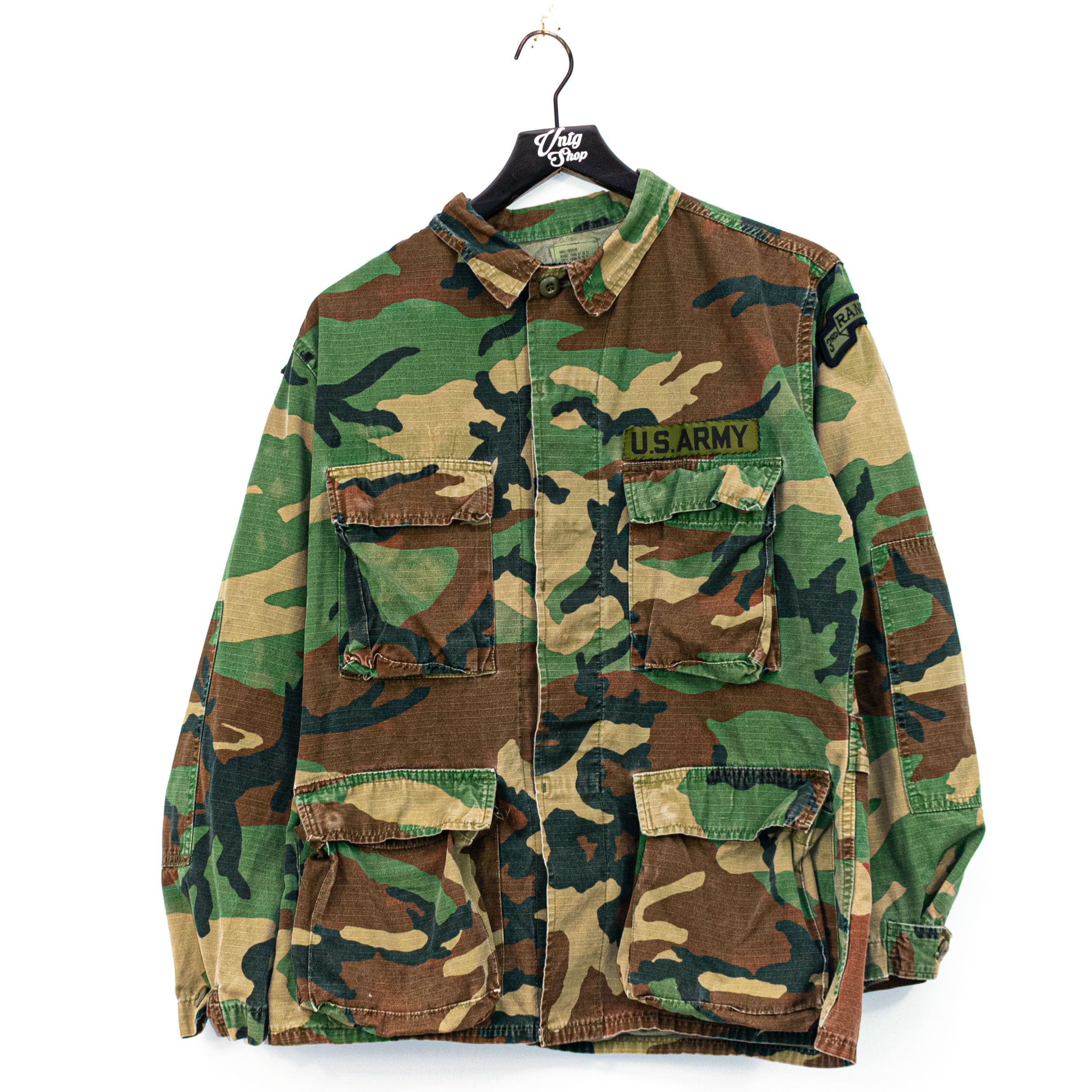 Vintage US Army Special Forces Airborne Patches Military Camo Jacket ...