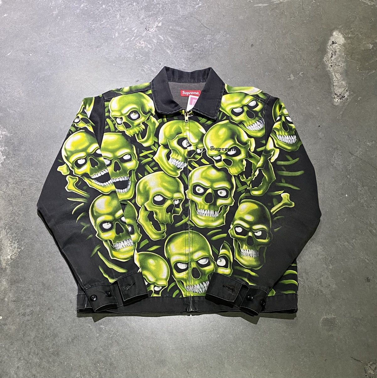 Supreme × Vintage Supreme Skull Pile Work Jacket | Grailed