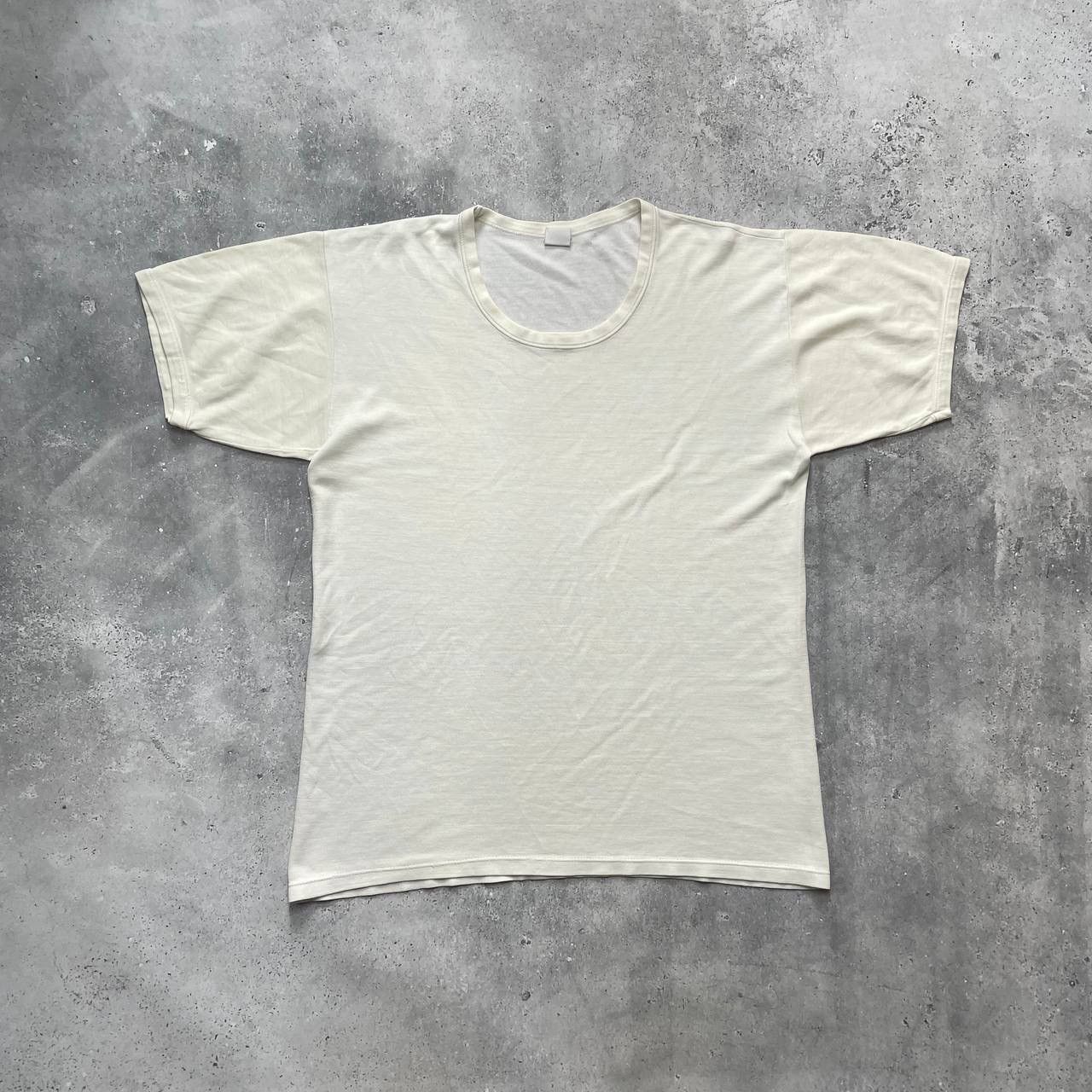 Vintage Vintage 80s 90s Ringer Blank T Shirt Old White | Grailed
