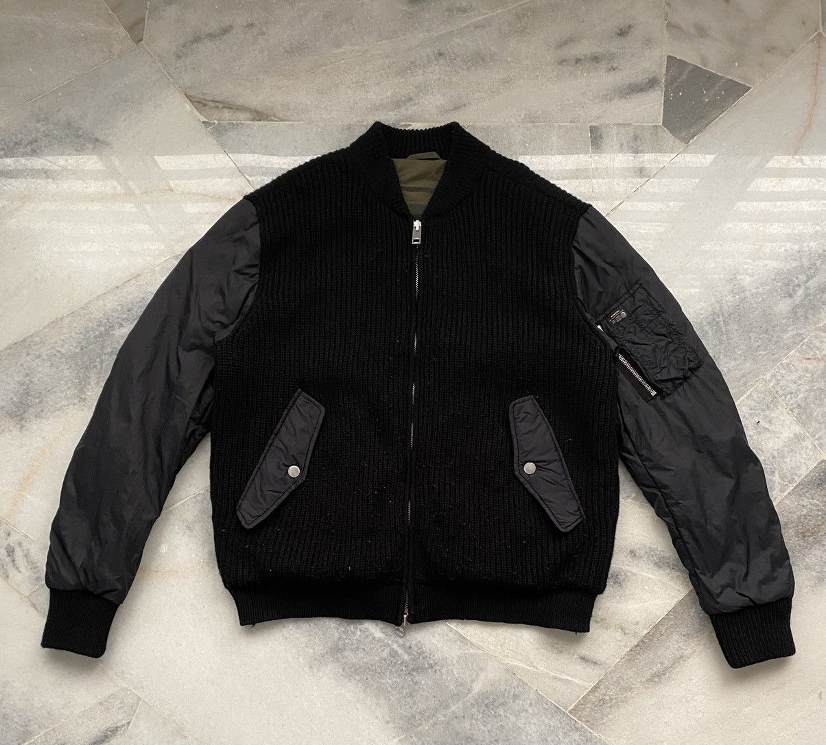 Bomber Jacket × Diesel × Military DIESEL SUPERIOR QUALITY KNIT HYPE ...