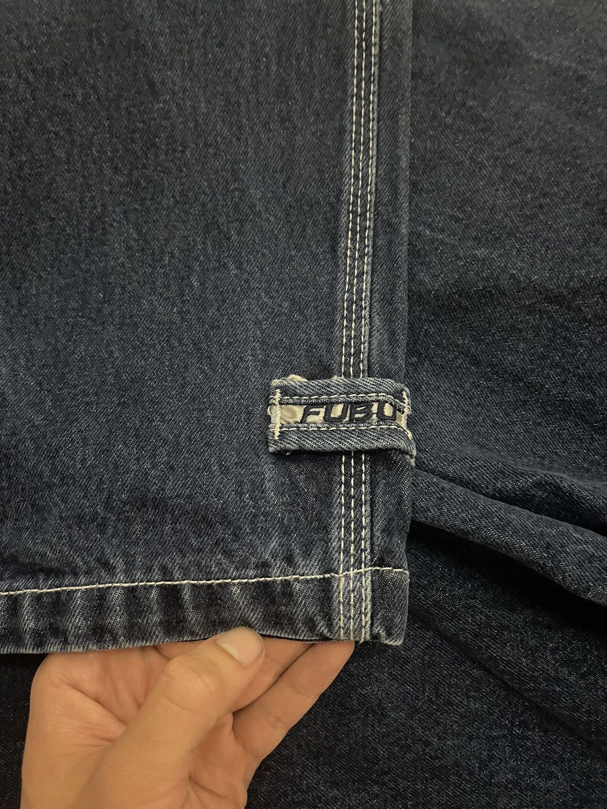 Vintage Fubu 90s vintage baggy wide leg jeans denim pants | Grailed