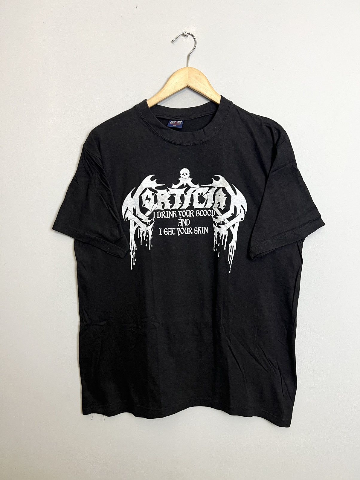 Vintage Rare 90s Mortician Drink Your Blood Death Metal Band T Shirt ...