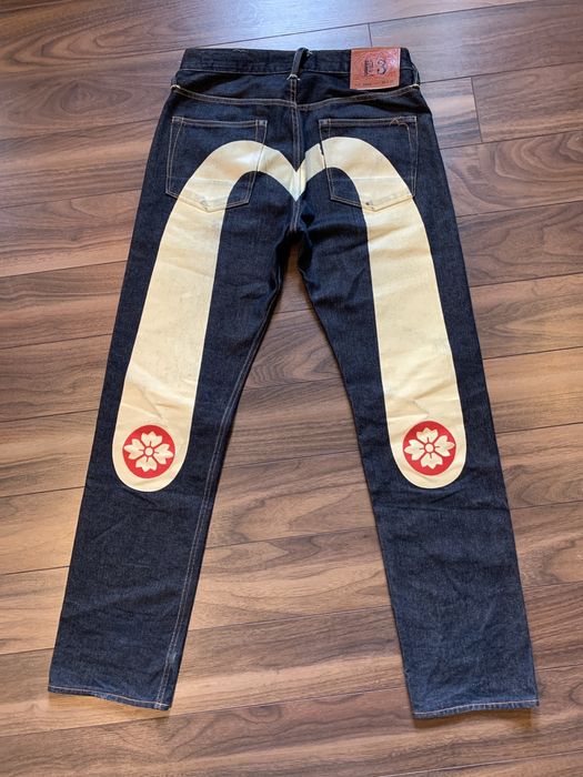 Evisu Evisu - Daicock Flower Kamon Embroidery Jeans | Grailed