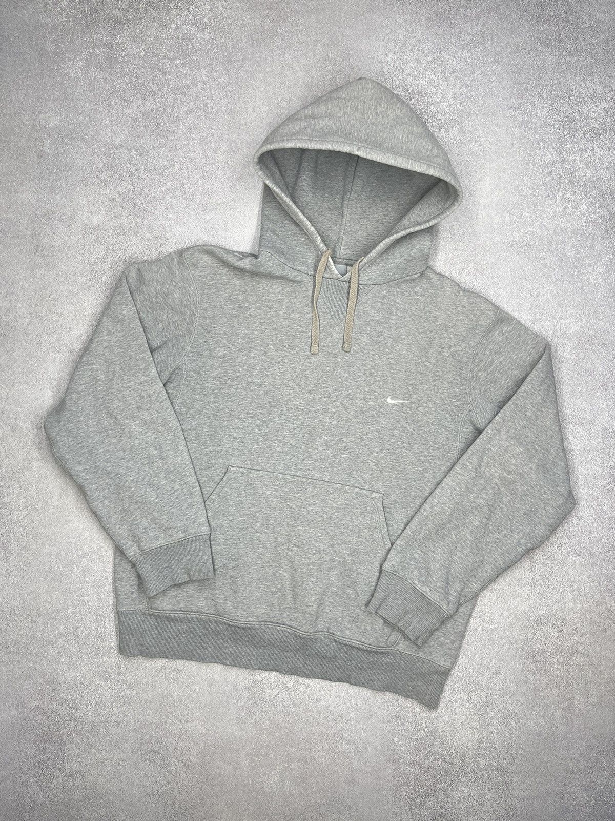 Nike × Nike ACG × Vintage Vintage Nike Basic Hoodie Grey Drill Drip Y2K Little Swoosh | Grailed