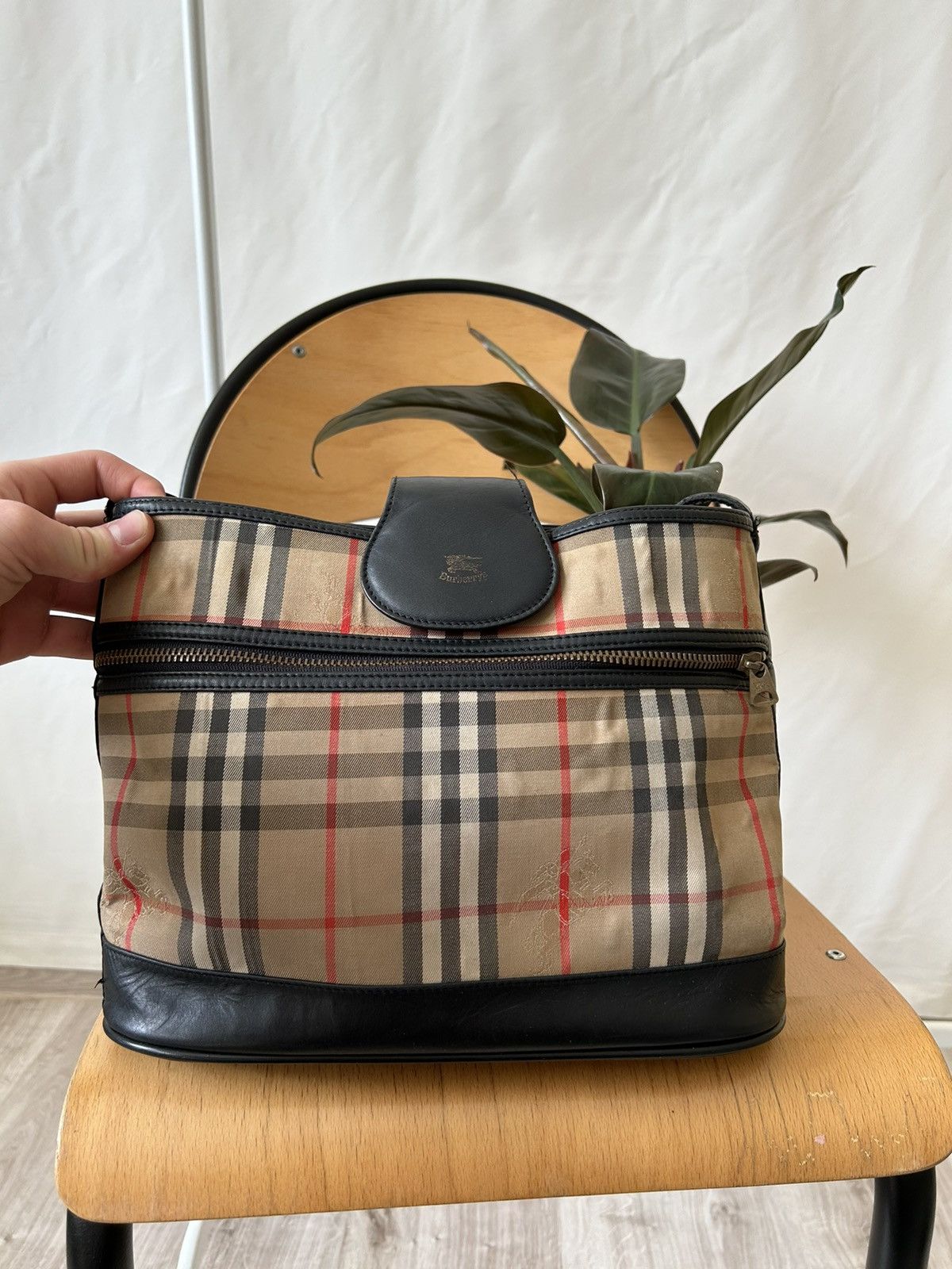 Burberry × Vintage Burberrys Vintage Monogram Bag | Grailed