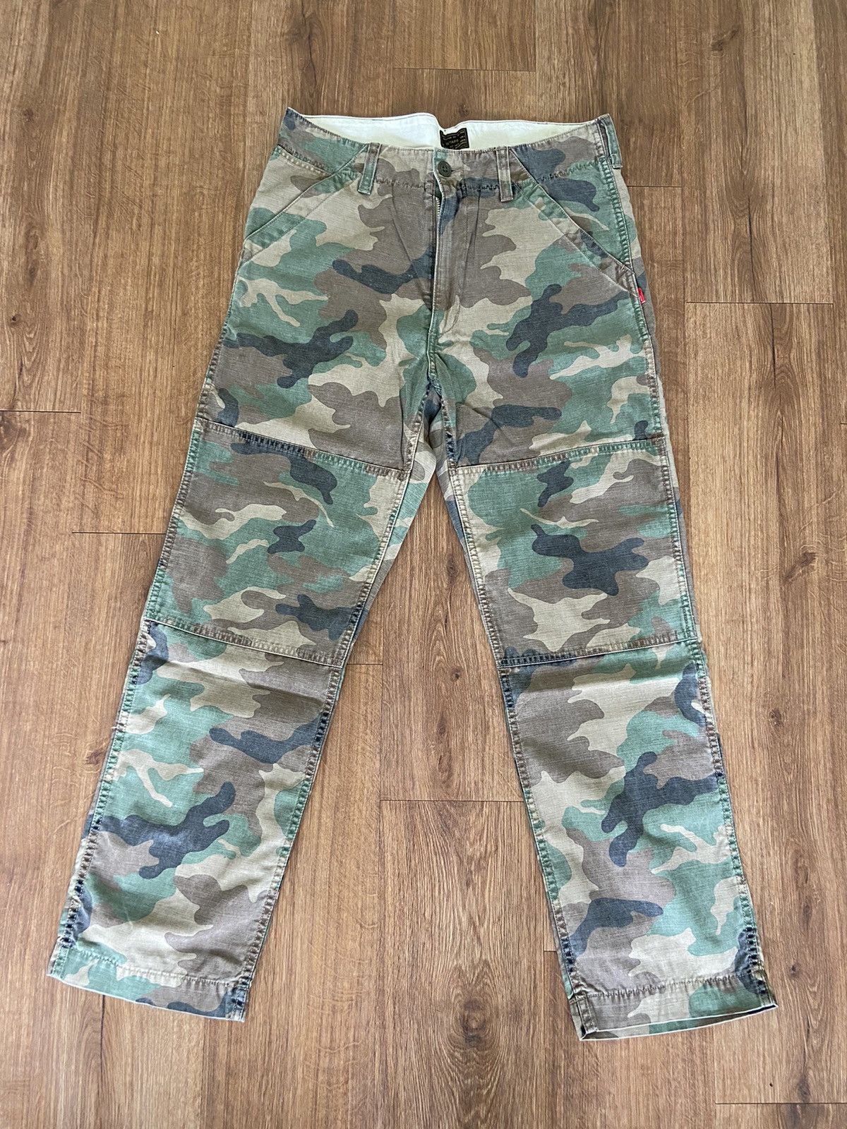 Wtaps wtaps camo buds 02 khaki chino pants | Grailed